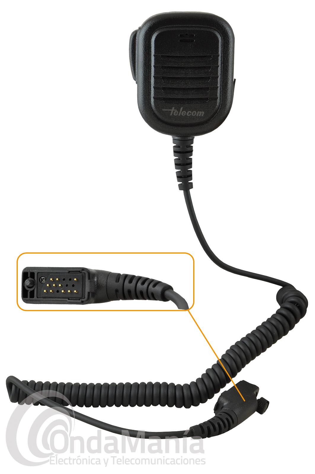 MICROFONO ALTAVOZ TELECOM MA-RT-TPH900 TETRAPOL COMPATIBLE CON AIRBUS ...