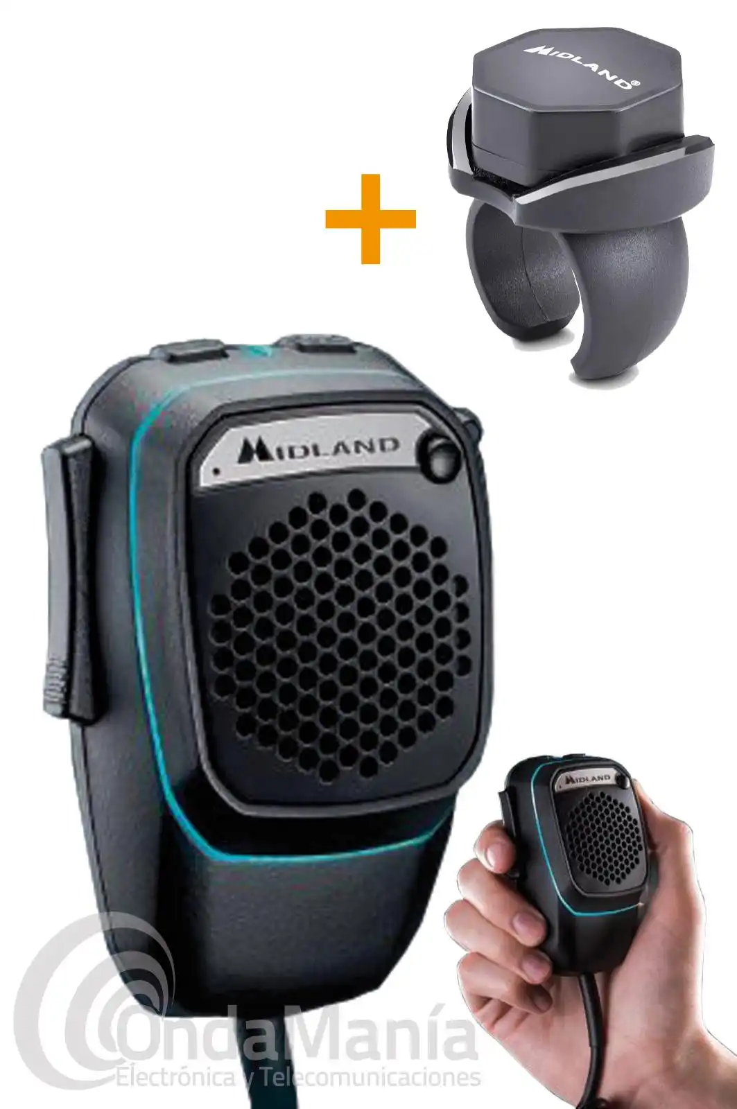 MIDLAND CB HANDSFREE MICORFONO MANOLS LIBRES COMPATIBLE CON PRESIDENT ...