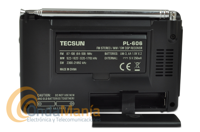 TECSUN PL 606 RECEPTOR / SCANER CON DEMODULACION DIGITAL DSP, FM ...